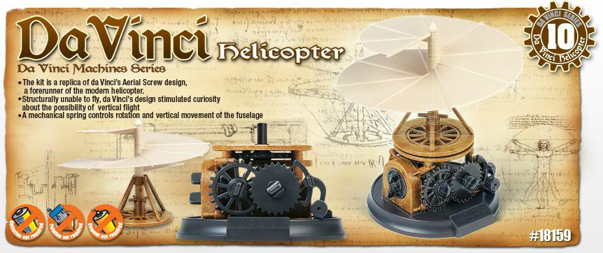 Academy 18159 Da Vinci Series Helicopter Snap Kit for sale online | eBay