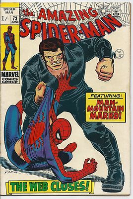 Spider-Man 73 Marvel Silver Age 1969 1st Silvermane appearance High ...