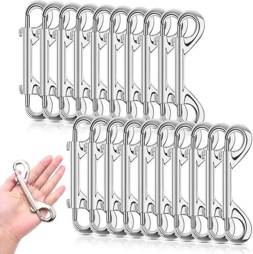 Extra Large 4.7 Inch Double Ended Bolt Snaps Hooks 220Lbs Load Capacity ...