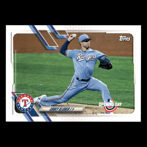 Corey Kluber #70 2021 Topps Opening Day Texas Rangers Baseball Card MLB ...