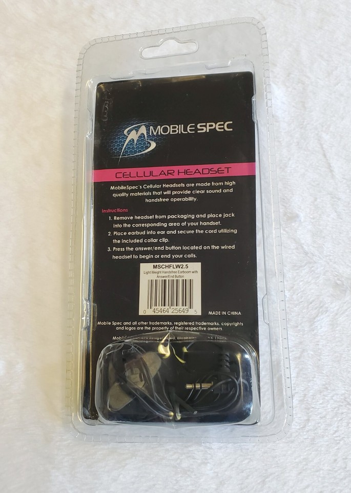 MobileSpec Cellular Headset NIB | eBay