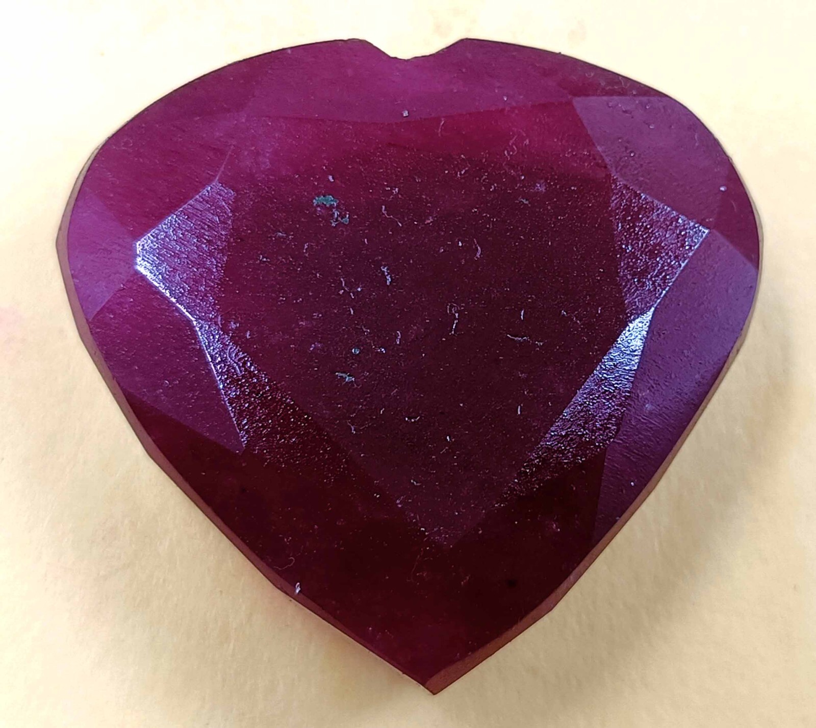 100% Natural Dark Red Ruby 160-180 Ct Heart Shape EGL Africa Loose ...