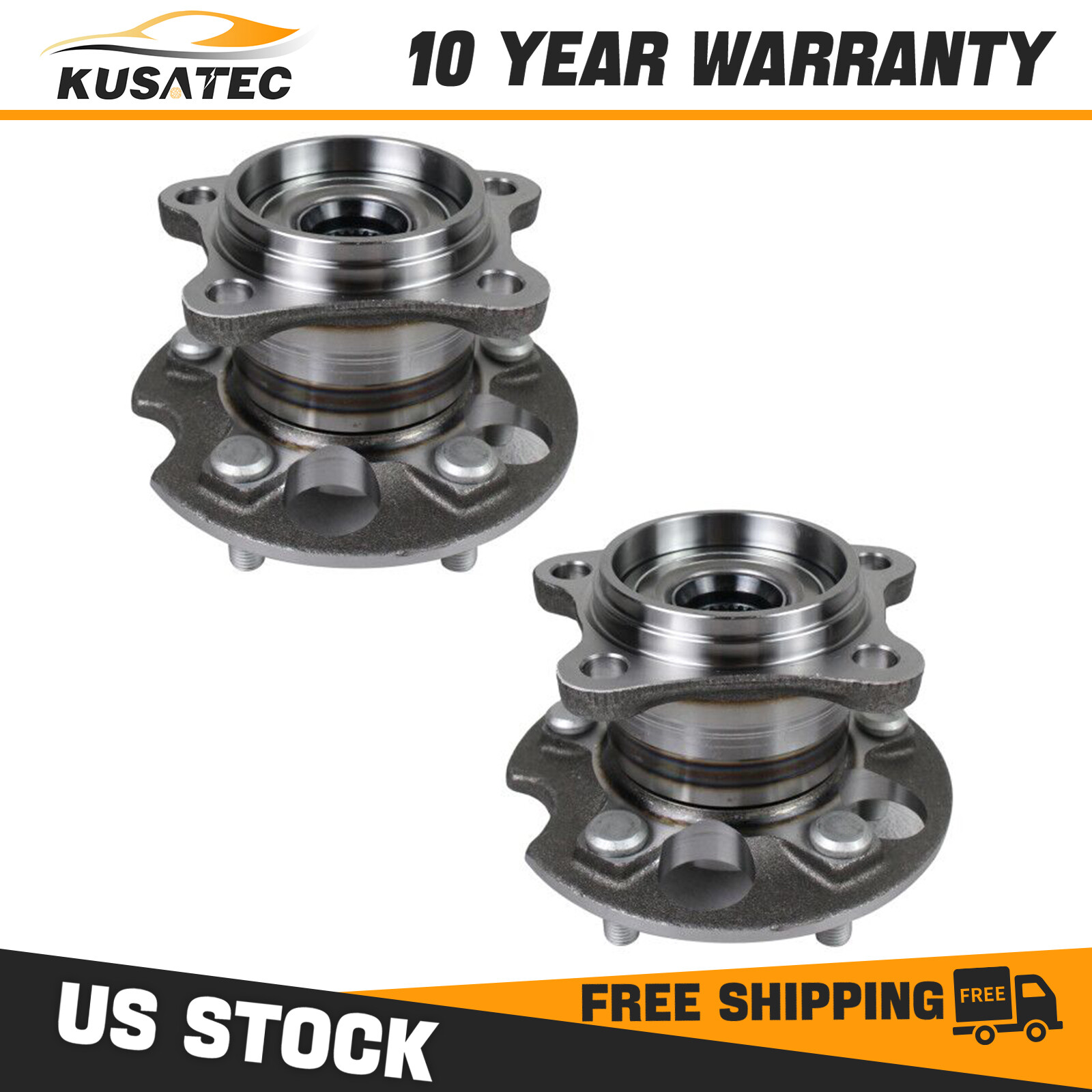 Pair(2) Rear Wheel Bearing Hub Assembly For Toyota Venza Highlander ...