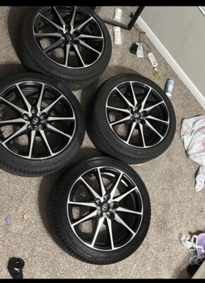 rims and tires set of 4 Used Less Than 300 Miles!!! Like New! | eBay