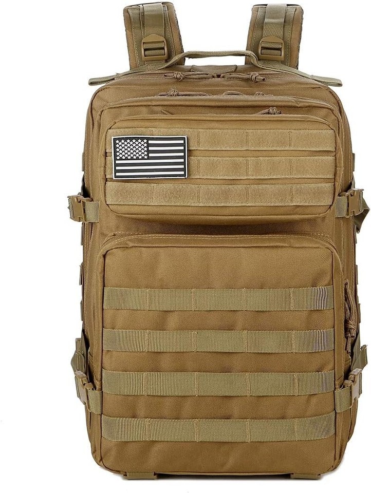 45L Military Tactical Backpack Large Army Men 3 Day Assault Pack Molle ...