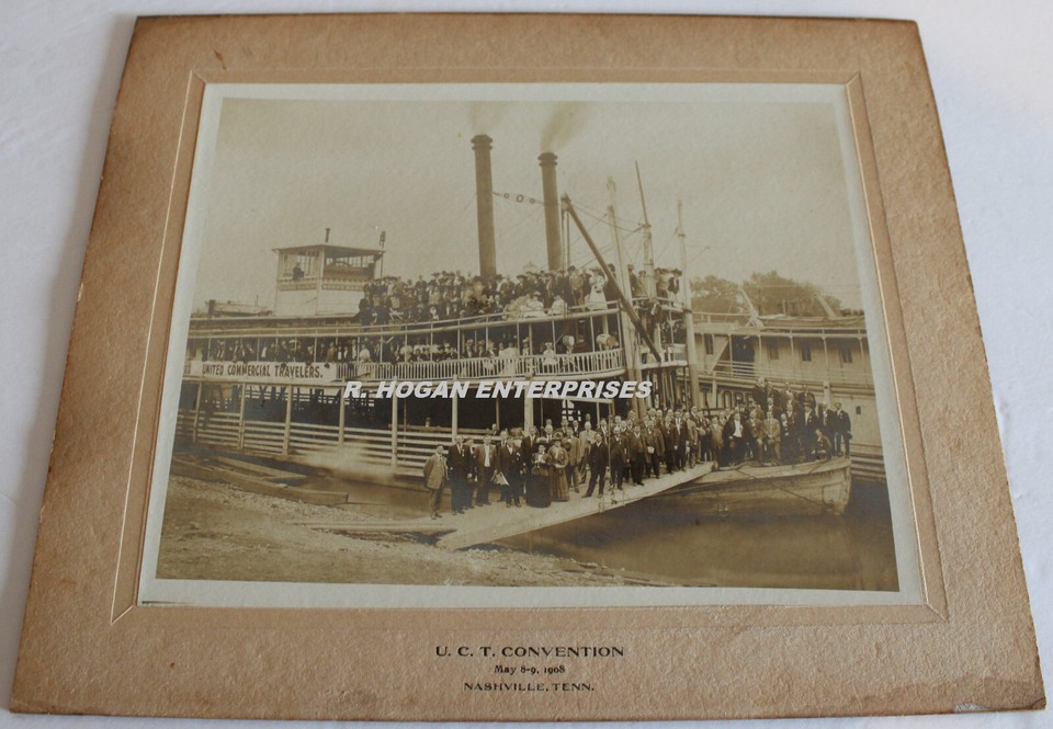 C. 1908 STEAMBOAT HENRY HARLEY NASHVILLE TN CUMBERLAND RIVER PHOTO S3 ...