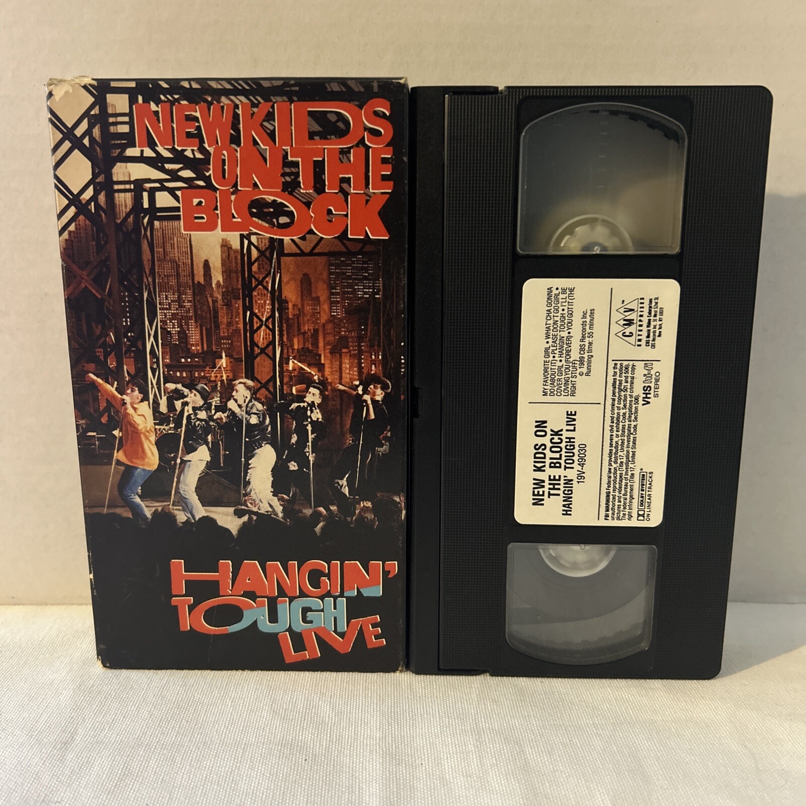 New Kids on the Block - Hangin Tough Live (VHS, 1989) 44744903036| eBay