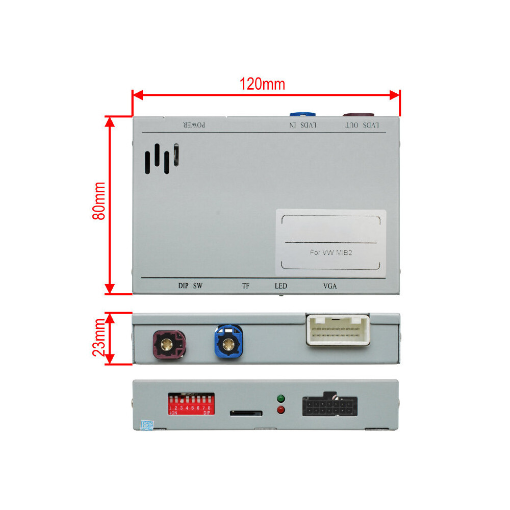 Camera Interface For VW MIB2 T-Roc T-Cross Tiguan T6.1 Reverse Front ...