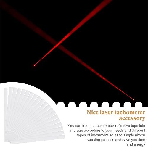 20 Pieces Reflective Tape Tachometer Tapes Strips for Optical and Laser ...