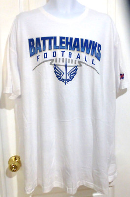 ST. LOUIS BATTLEHAWKS Football T-shirt, XFL, White, Size 2XL, NWT | eBay