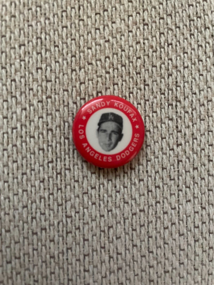 Sandy Koufax Joe DiMaggio (1983), 2 NY Subway Series Pins & Maury Wills ...