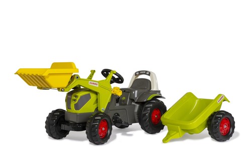 rollyKid CLAAS AXOS 240 Pedal Tractor with Trailer + Front Loading for ...