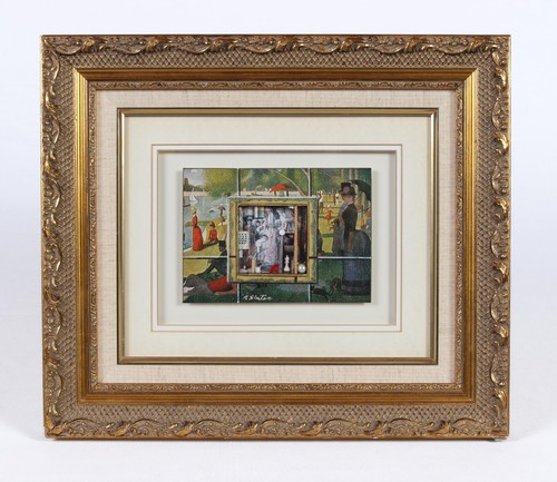 Mixed Media Acrylic Collage Roderick Slater Original Art 13x15" 3-D ...