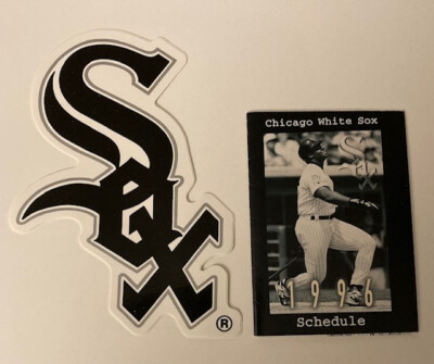 1996 Chicago White Sox Logo Sticker & Pocket Schedule MLB | eBay