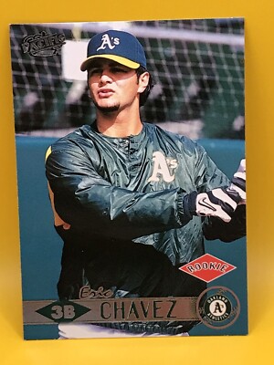 1999 Pacific Baseball Card #308A Eric Chavez Rookie Oakland Athletics ...