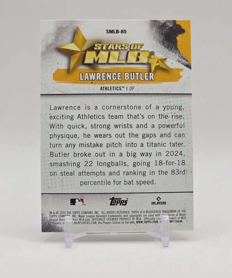 2025 Topps Update Series LAWRENCE BUTLER Stars Of MLB #SMLB-85 | eBay