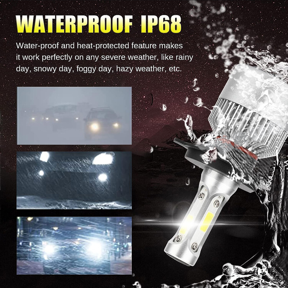 4PCS 4x6“ inch LED Headlight Hi-Lo H4 For Chevrolet Monte Carlo 1980 ...