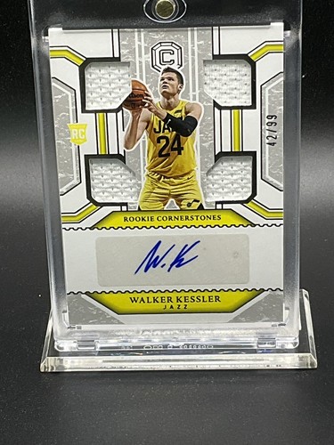 2022-23 Panini Chronicles Cornerstones Walker Kessler RC Patch Auto RJA ...