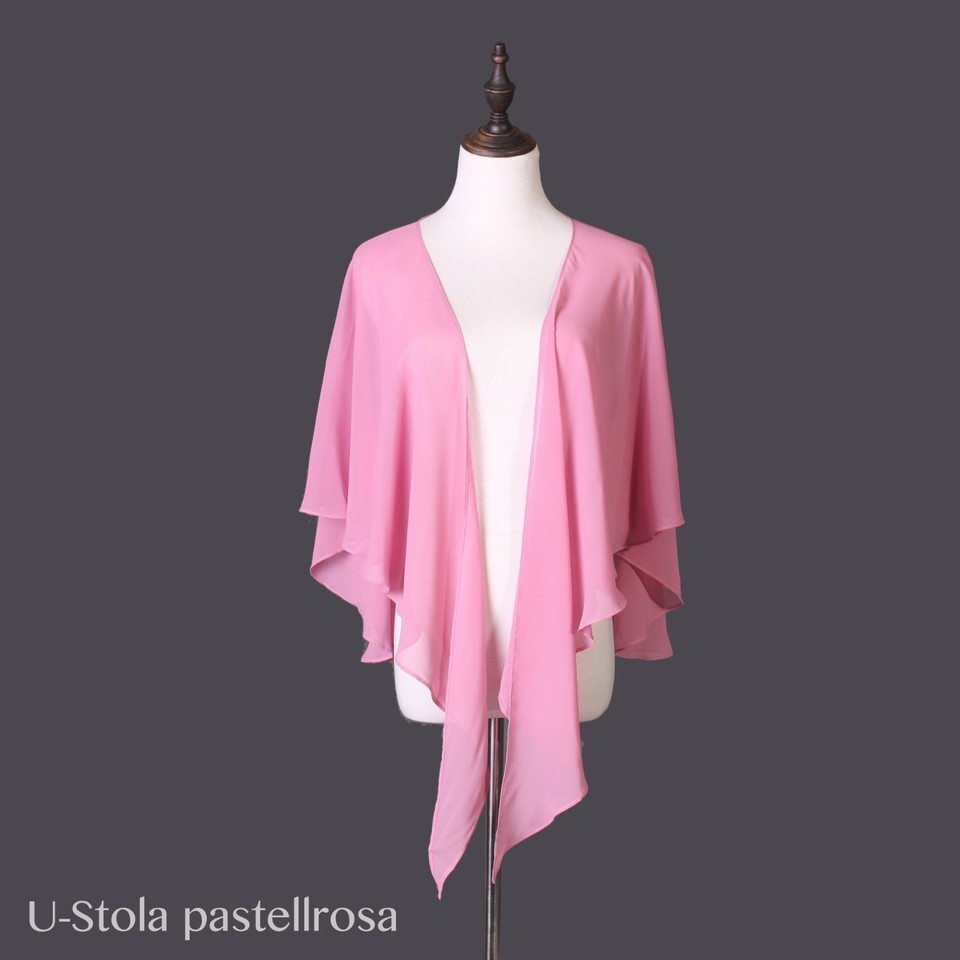 U-Form Stola Schal Tücher Stolen Hochzeit Freizeit Party chiffon Trends ...