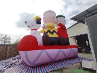 Giant Charlie Brown & Snoopy Christmas Inflatable Decoration + FAST ...