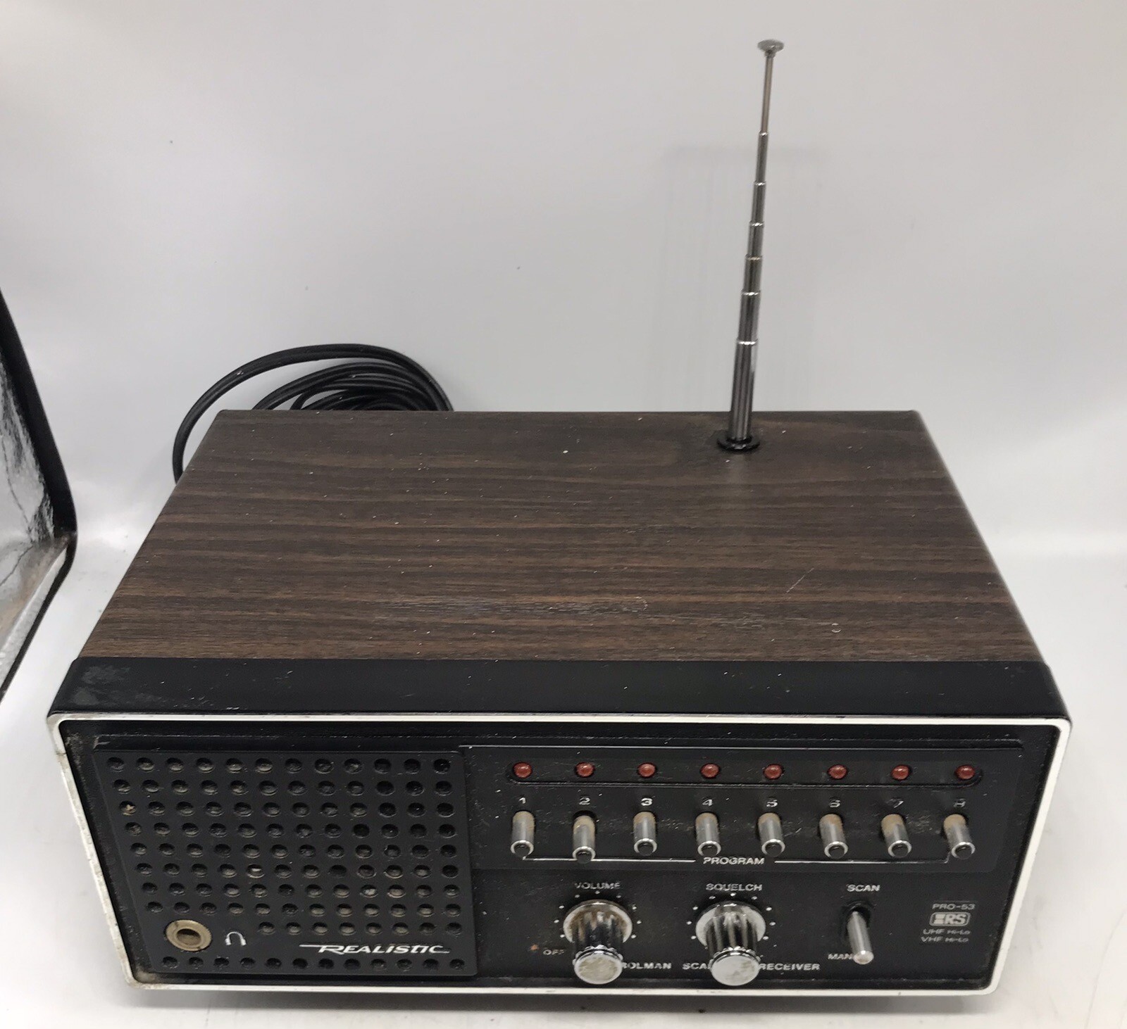 Vintage REALISTIC Patrolman Scanning Receiver Pro-53 Model 20-122 ...