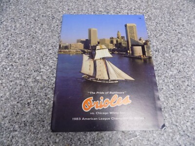 1983 ALCS Game Program White Sox @ Orioles unscored | eBay