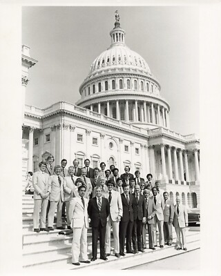 1970s IBM Executives at U.S. Capitol Photo Washington DC Nixon Era 8x10 ...