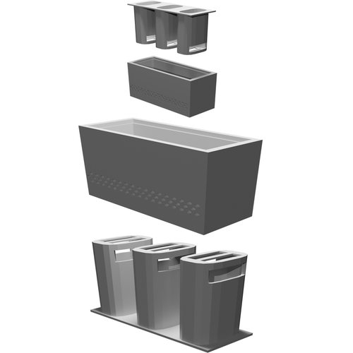 Toothbrush Holder for Oral-B - 3-Brush Storage System with Removable ...