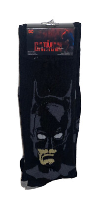 The Batman Crew Socks 2 Pair Men's 6-12 Black Gray w ? Riddler Dark ...