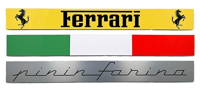 Ferrari Italy Flag Pininfarina Emblem Metal Sign | eBay