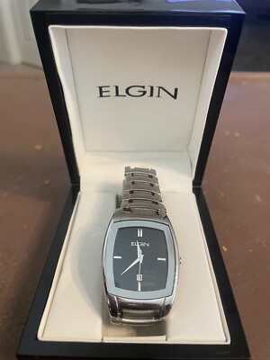 ELGIN FG 453 097 IN12 WATCH 100FT WATER RESISTANT ALL STAINLESS STEEL ...
