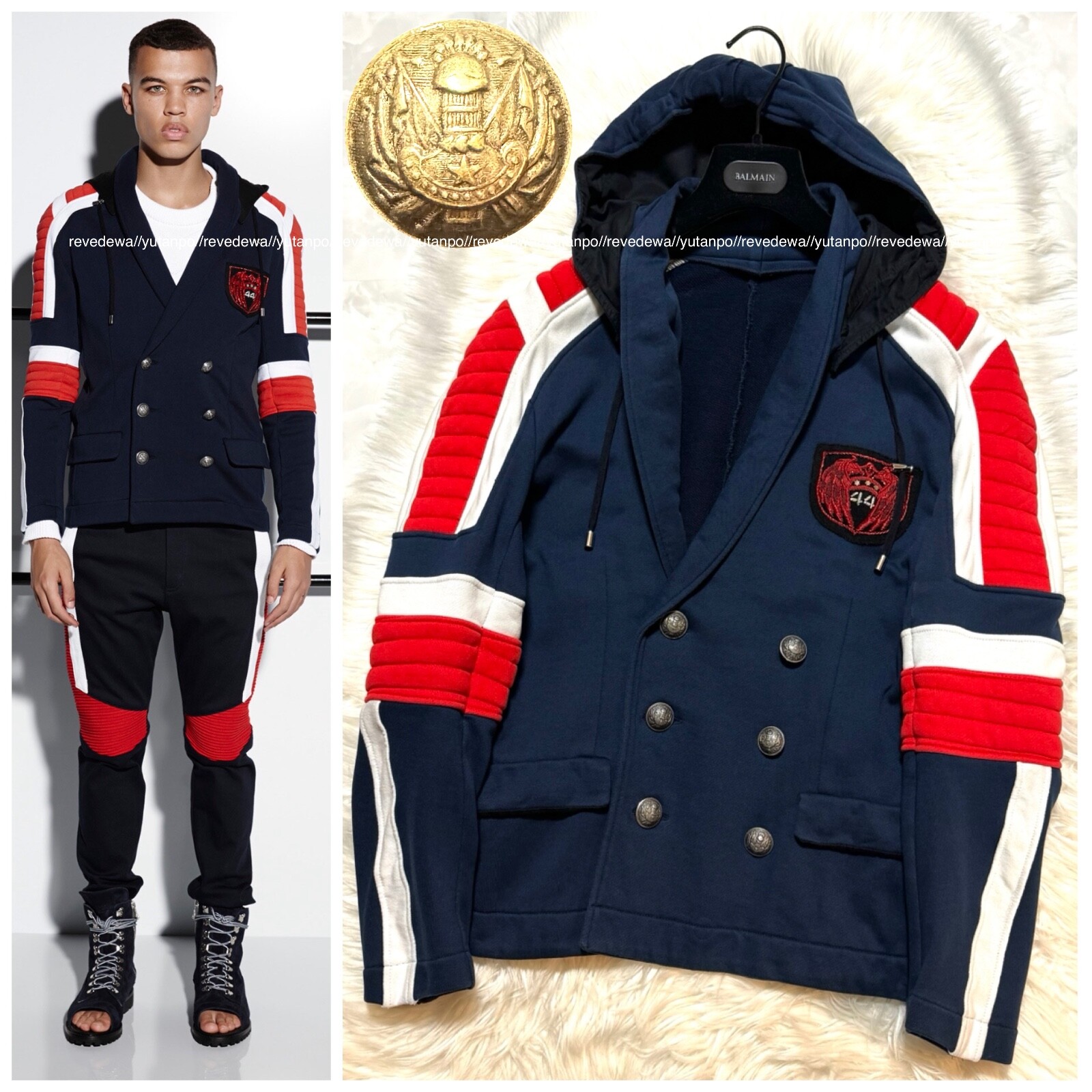 Genuine Collection Model Balmain Homme Emblem Patch B… - Gem