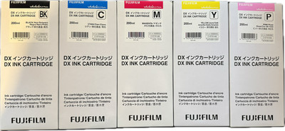 FUJI Ink Cartridge 5 Stück BK/P/Y/M/C 200 ml für DX100 | eBay