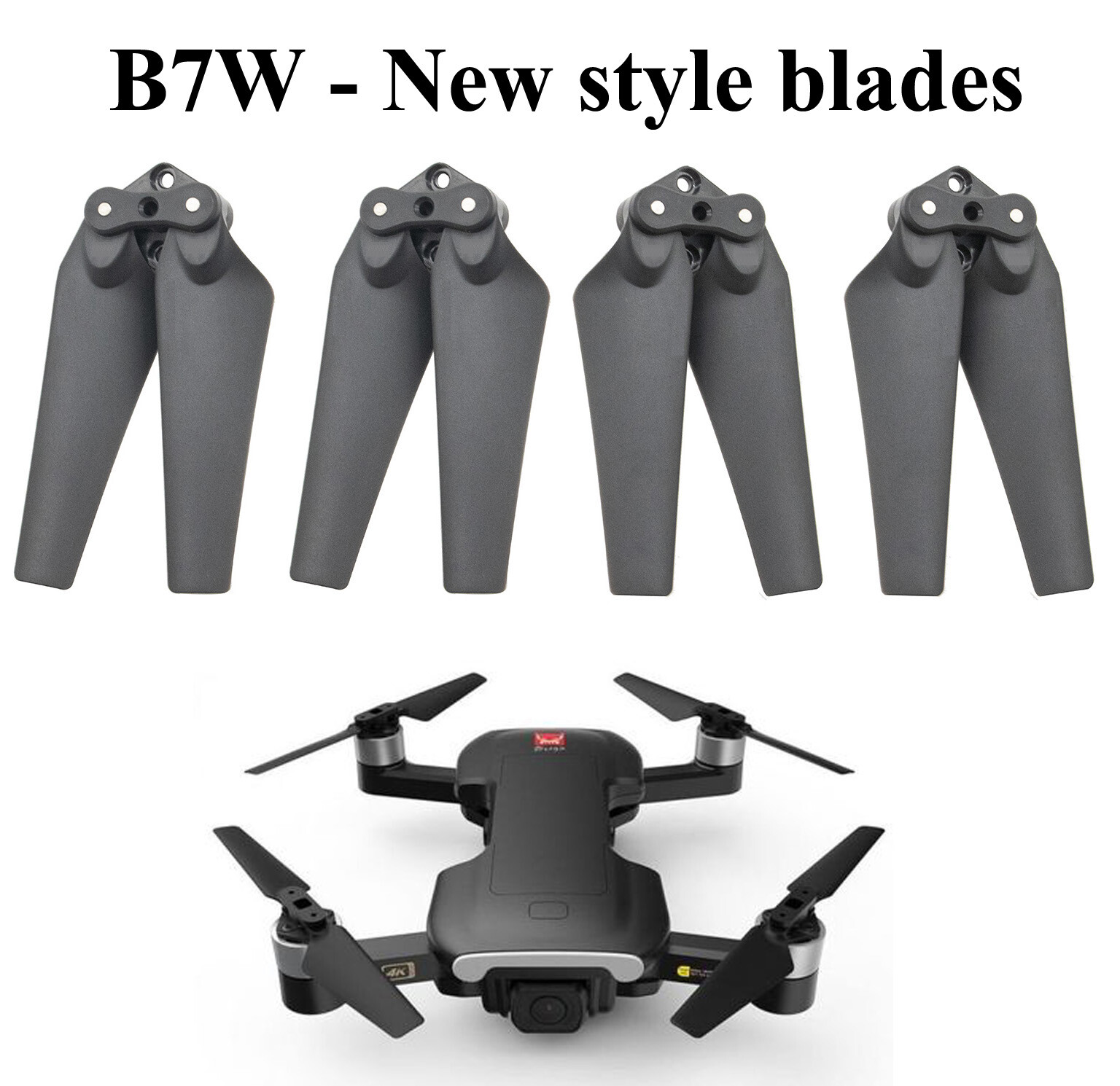 4PCS blade set For MJX B7 Bugs B7W Contixo F30 GPS 4K Drone - Old style ...