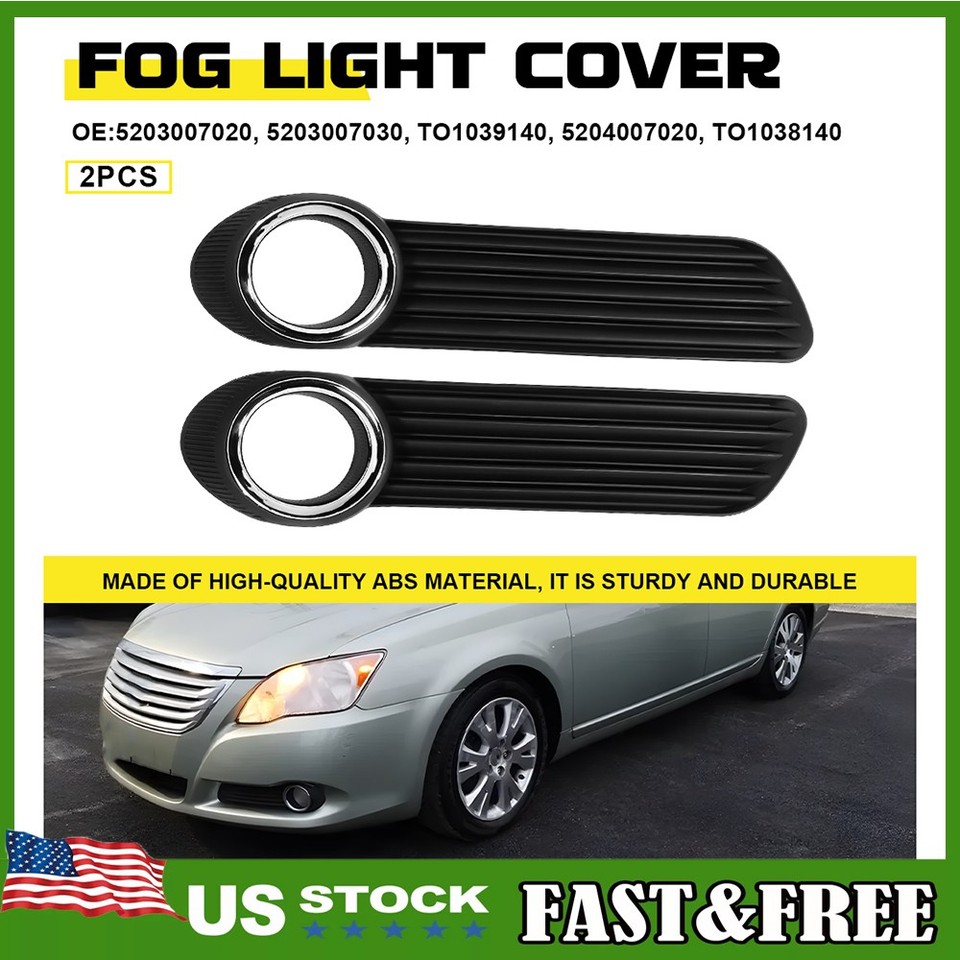 For 08-10 Toyota Avalon Fog Light Trim Lamp Bezel Cover Pair LH & RH ...