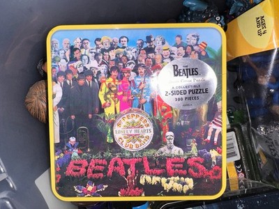 NEW Beatles Yellow Submarine 2-sided Album Cover Puzzle Metal Tin 300 ...