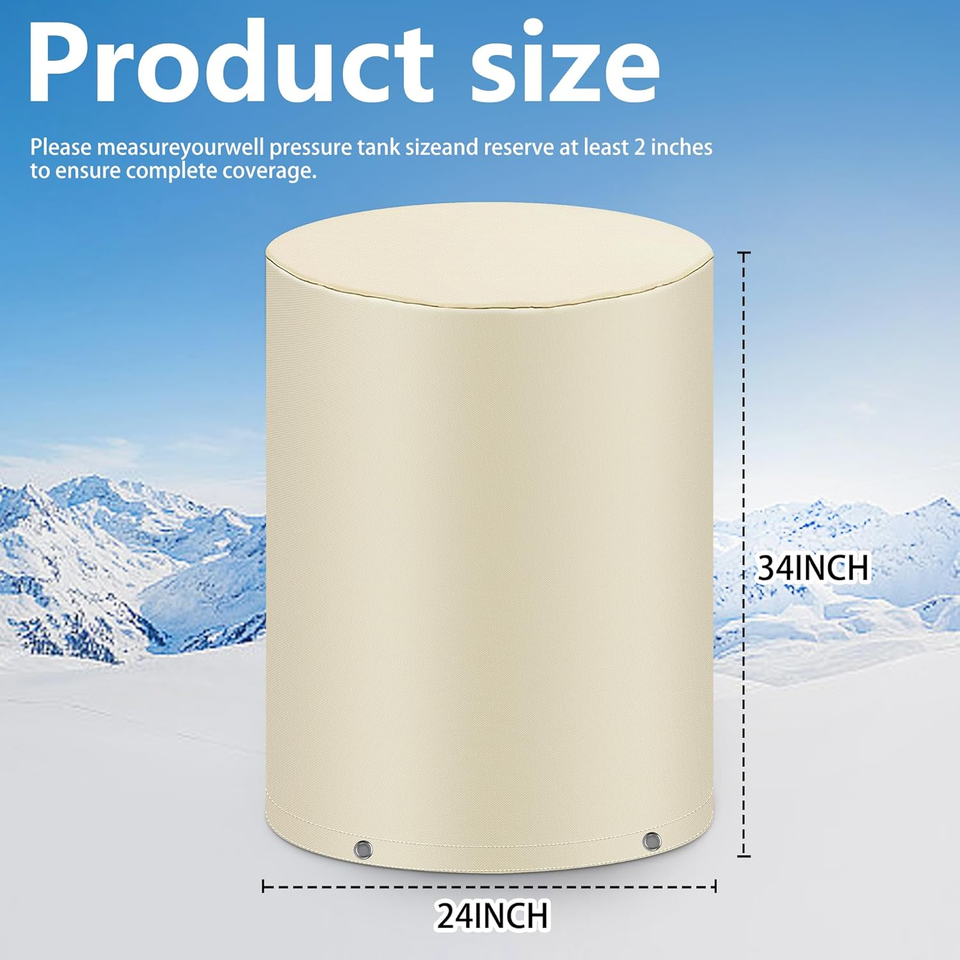 3-Layer round Water Pressure Tank Cover-24"Dia X 34"H Insulated Well ...