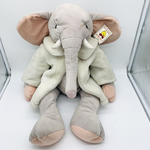 Chrisha Playful Plush Jumbo 27” Gray Elephant (Vintage 1998) RARE SEE ...