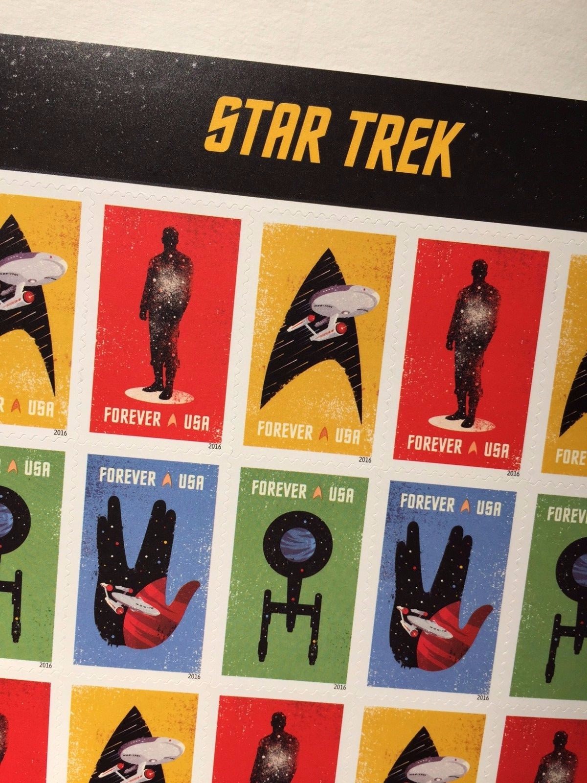 USPS - STAR TREK - FOREVER Sheet of 20 STAMPS 50th ANNIV MNH (474004 ...