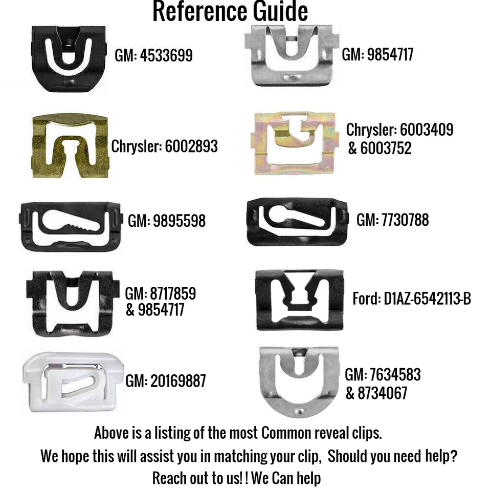 20 VINTAGE WINDOW MOLDING CLIPS -FITS: 1955-64 GM CARS IMPALA BEL AIR ...