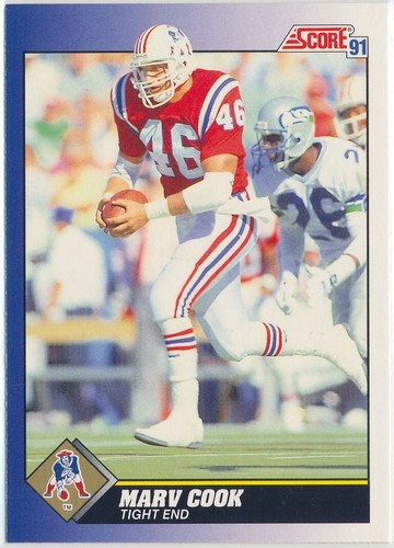 Marv Cook - New England Patriots - 1991 Score Football - Base - #71 | eBay