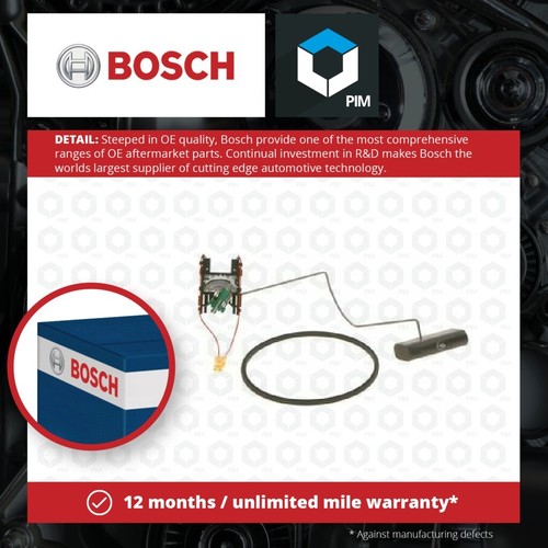 Fuel Tank Sender Unit fits BMW 630 E63, E64 3.0 04 to 10 Gauge Bosch ...