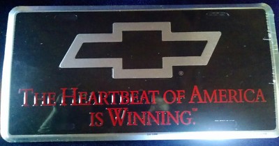 THE HEARTBEAT OF AMERICA IS WINNING LICENSE PLATE USA MAKE OFFER | eBay