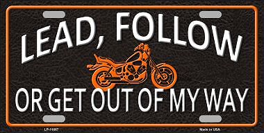 Lead Follow Novelty License Plate Tag LP11667 | eBay