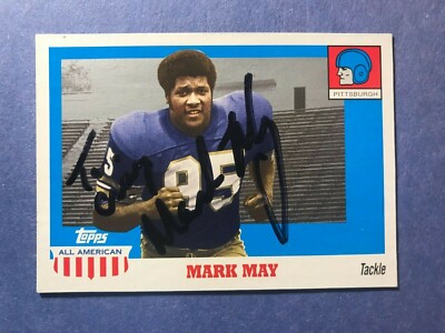 SIGNED MARK MAY 2005 TOPPS ALL AMERICAN FOOTBALL CARD AUTOGRAPH | eBay