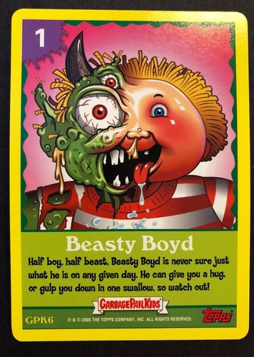 Topps Garbage Pail Kids 2005 GPK ANS 4 GAME CARD #6 Beasty BOYD NrMint ...
