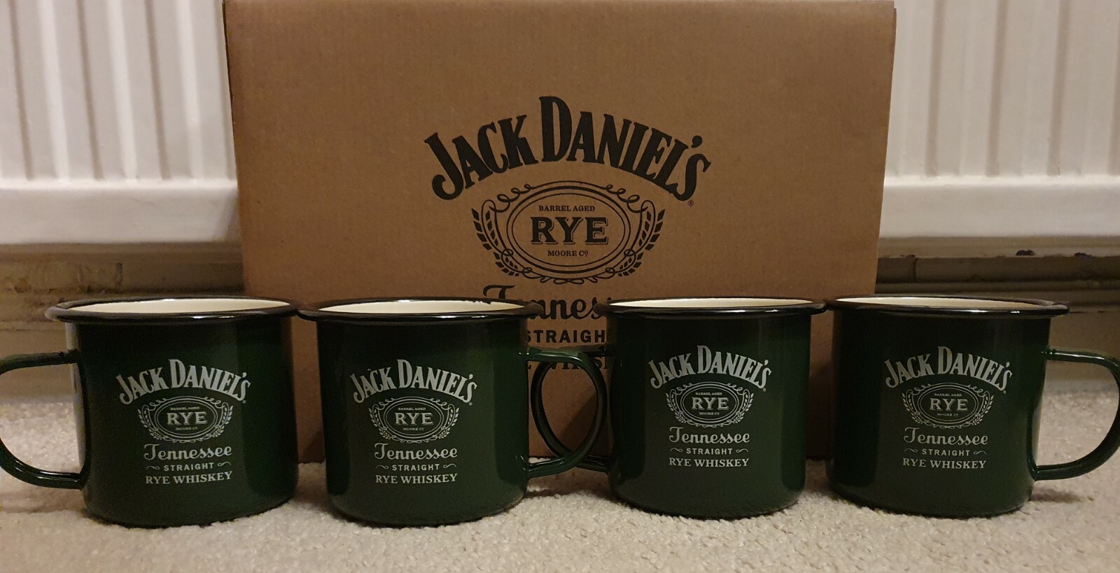 Official Jack Daniels Rye Whiskey Enamal Mug Cup | eBay