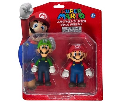 5" Mario Luigi 2 in 1 Gift Box Figures Set Cake Topper Play Party Toy ...