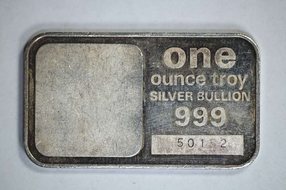 JM Johnson Matthey Rare Prototype 1 oz Silver Bar Ingot .999 Silver ...