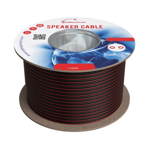 Bulk Speaker Cable Car Audio Wire In Wall CL3 18AWG 18/2 250ft CL3 Home ...
